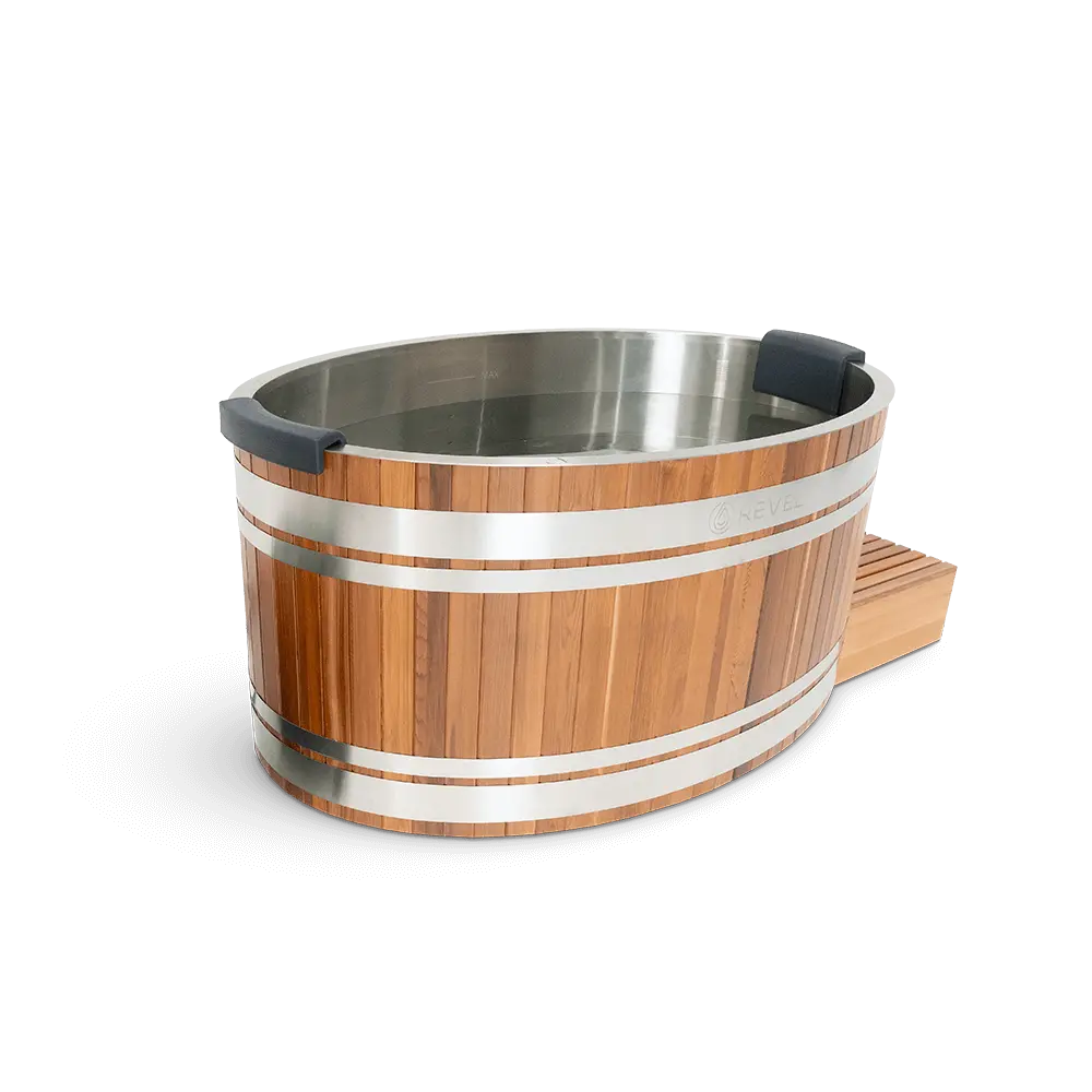 Revel Glacier Duo – Premium Cedar Ice Bath | Revel Saunas